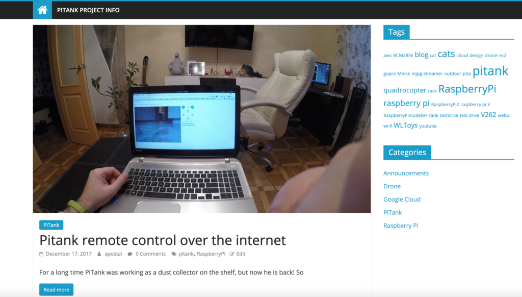 New design for pitank website – Raspberry Pi Tanks