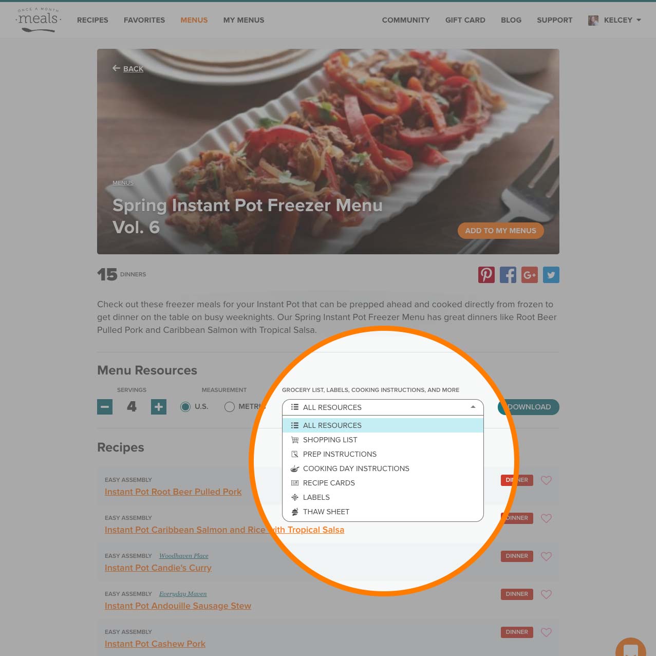 How It Works | Once A Month Meals