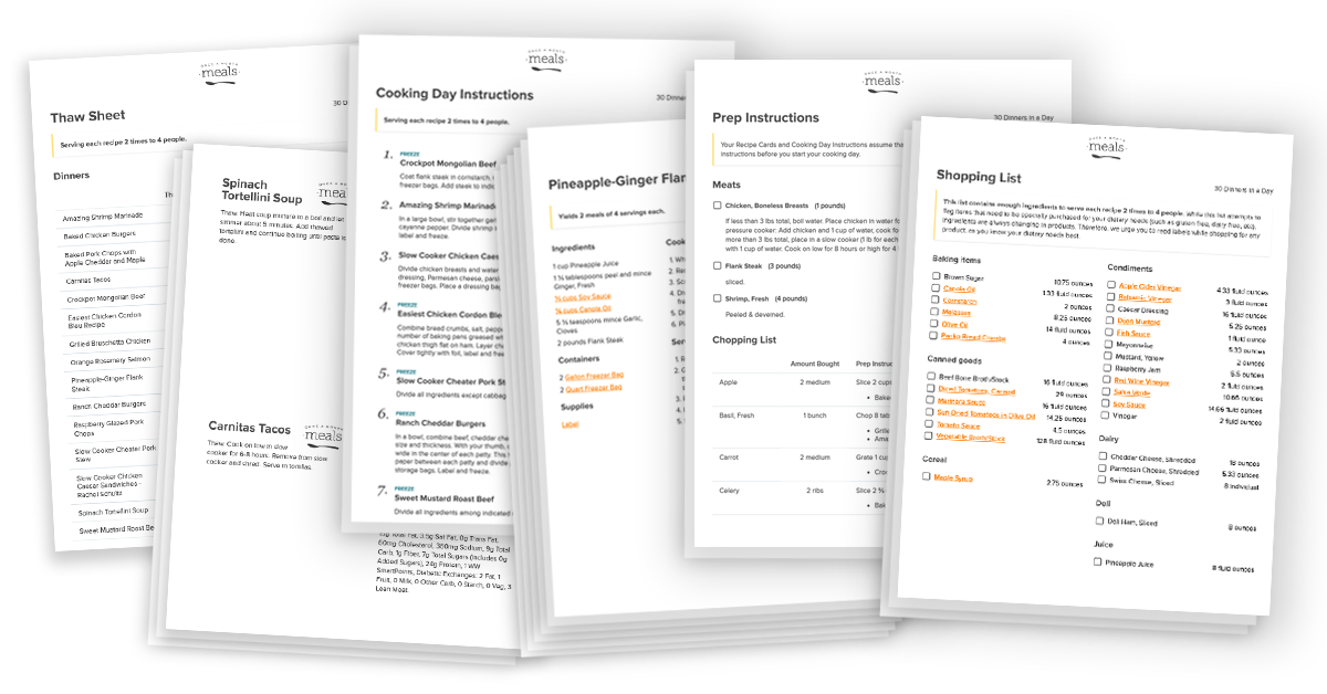 How It Works | Once A Month Meals