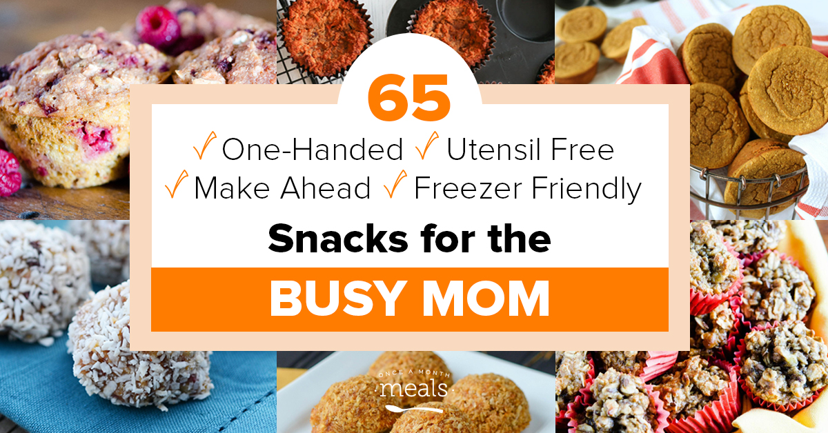65 One-Handed, Utensil Free, Make Ahead, Freezer Friendly Snacks for ...
