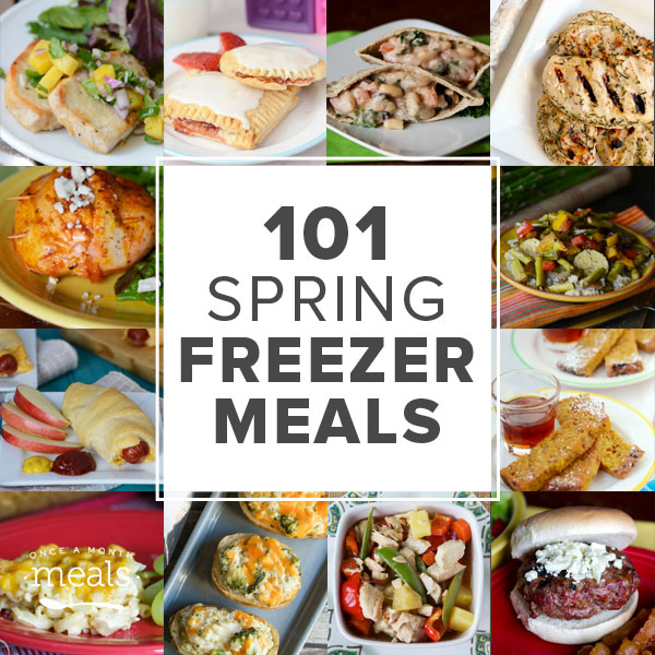 Spring Freezer Meal Prep Plans from OAMM | Once A Month Meals