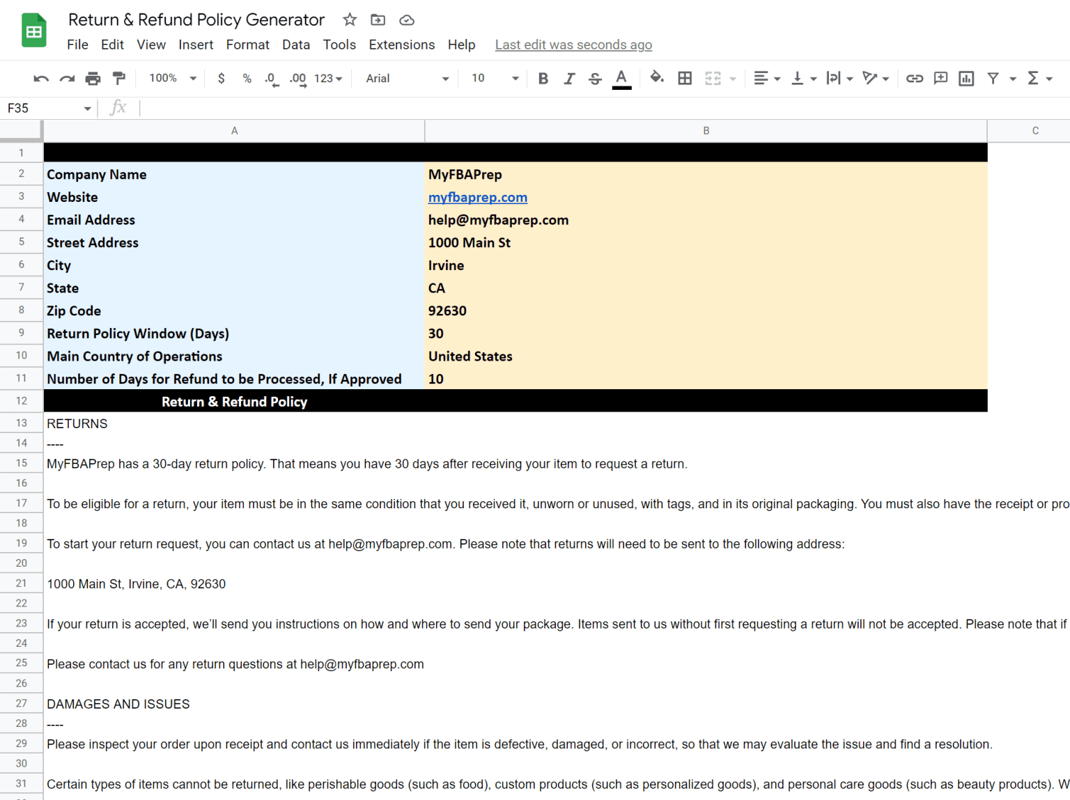 How to write a return and refund policy [free template]