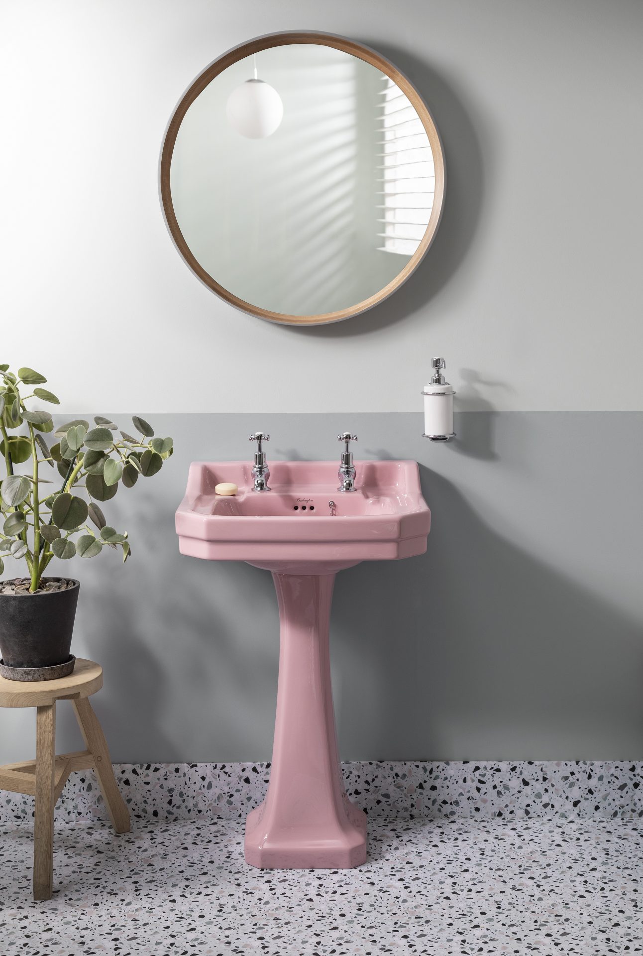 Burlington Bespoke Edwardian 56cm Basin with Standard Pedestal ...