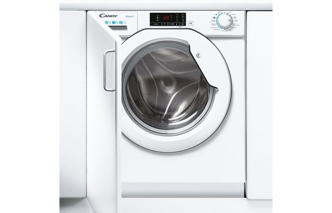 Candy CBW 58D1XE-80 B/I 8kg 1500rpm Washing Machine - White - Get My Taps
