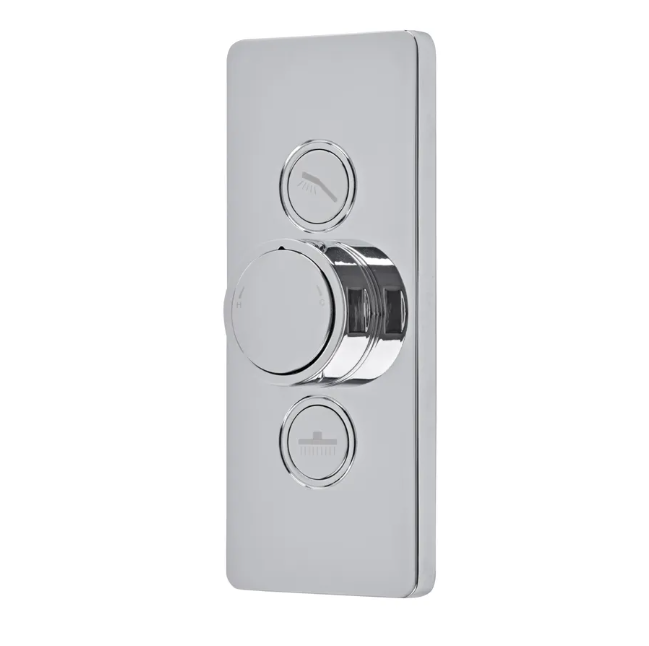 Axiom Dual Function Push Button Shower Valve - Chrome - Get My Taps