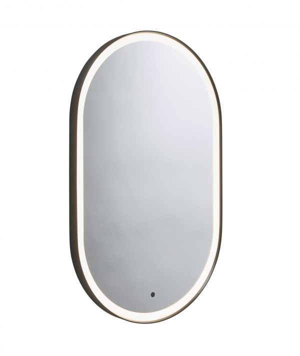 Roper Rhodes Frame Pill LED Mirror 500x800mm - Black - Get My Taps