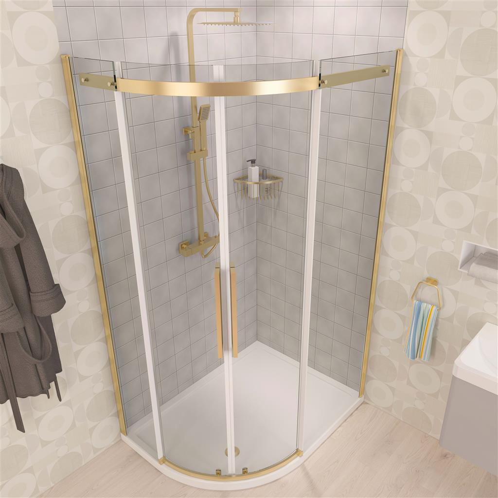 Corniche 2000 Offset Quadrant Lh Rh Brushed Brass Get My Taps
