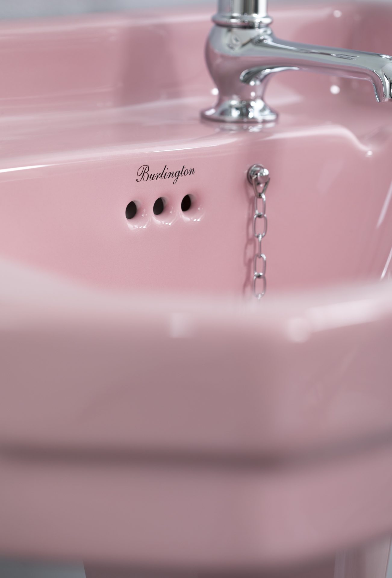 Burlington Bespoke Edwardian 56cm Basin with Standard Pedestal ...