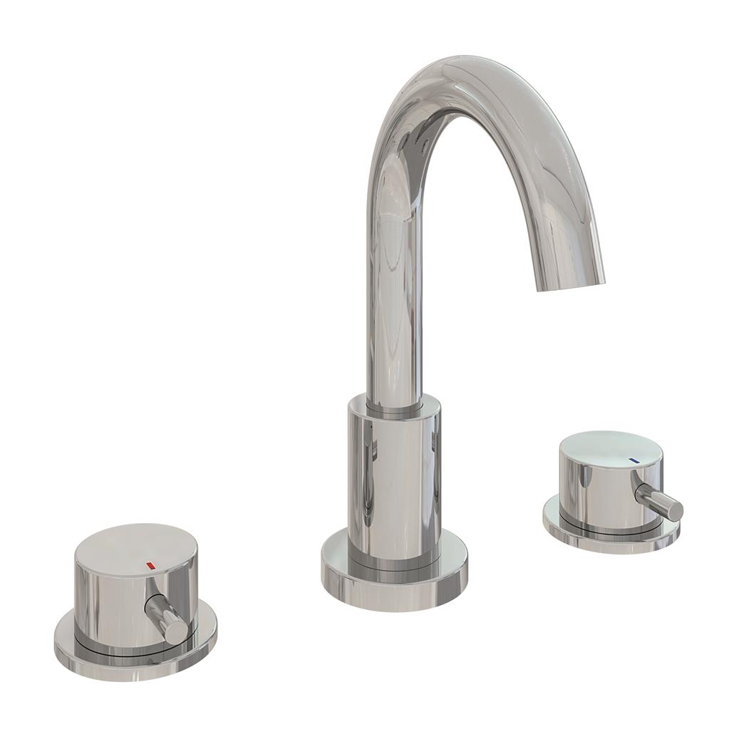 Meriden 3 Tap Hole Basin Mixer Tap Set - Chrome - Get My Taps