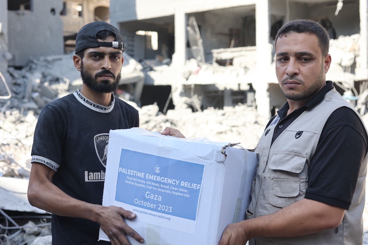 Distribution of Aid in Palestine - Global Ehsan Relief
