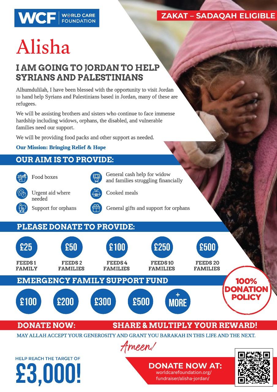 Alisha's Jordan Trip To Help Syrian & Palestinian Families - World Care ...