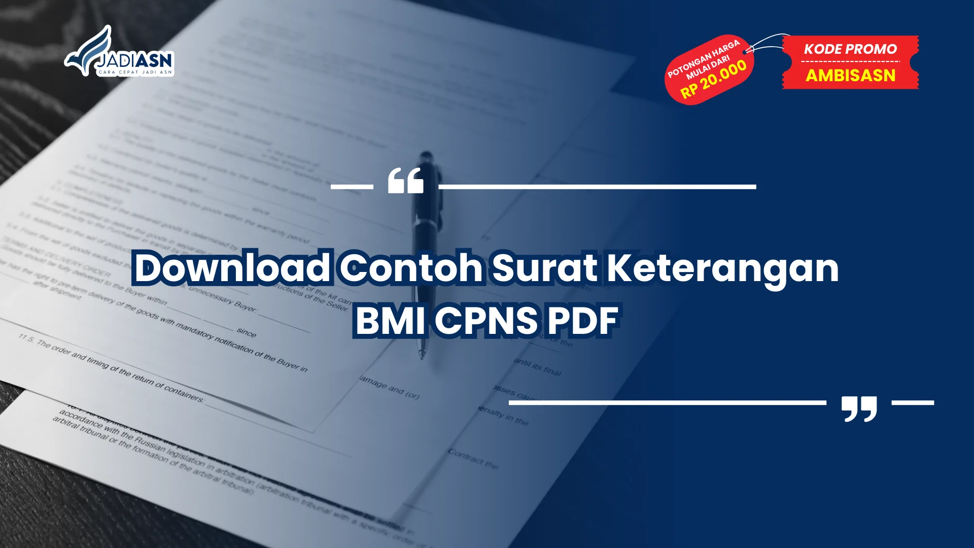 Download Contoh Surat Keterangan BMI CPNS PDF