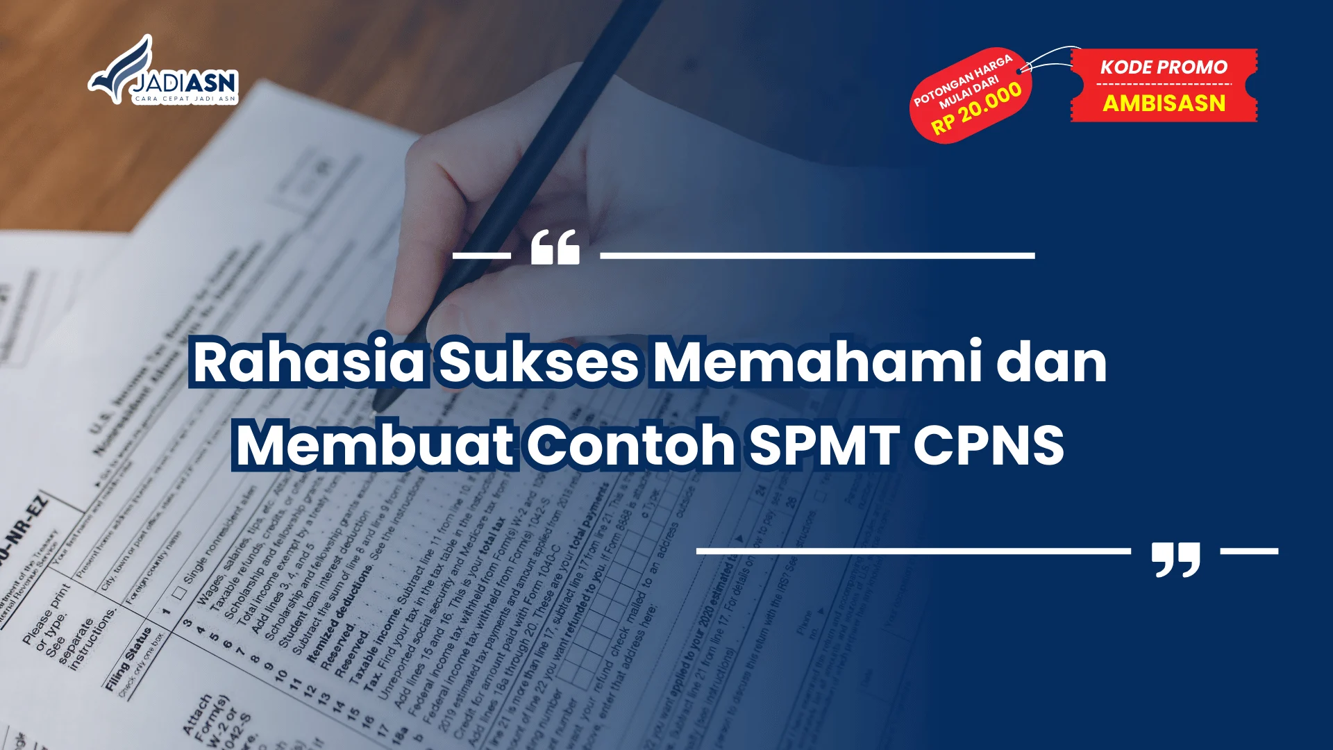 Rahasia Sukses Memahami dan Membuat Contoh SPMT CPNS - Bimbel CPNS - JadiASN