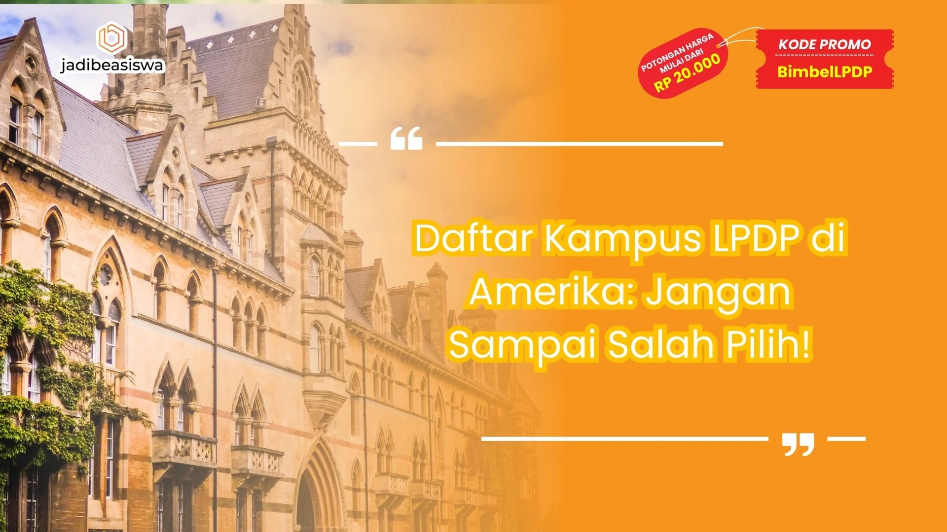 Daftar Kampus LPDP di Amerika: Jangan Sampai Salah Pilih! - Bimbel LPDP