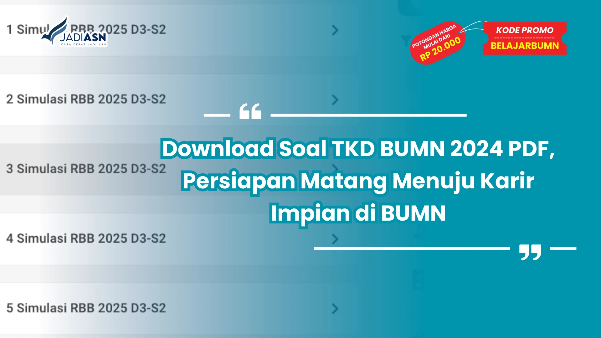 Download Soal TKD BUMN 2024 PDF - Download Soal TKD...