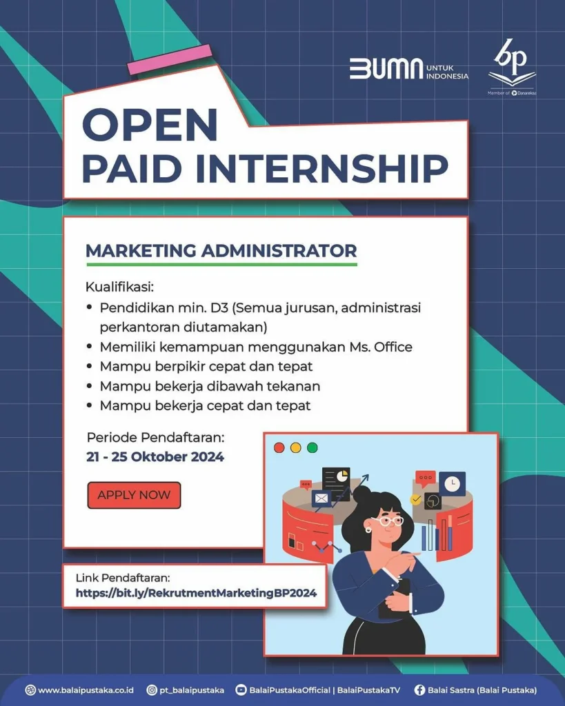 Balai Pustaka - Lowongan Magang BUMN | Jadi BUMN