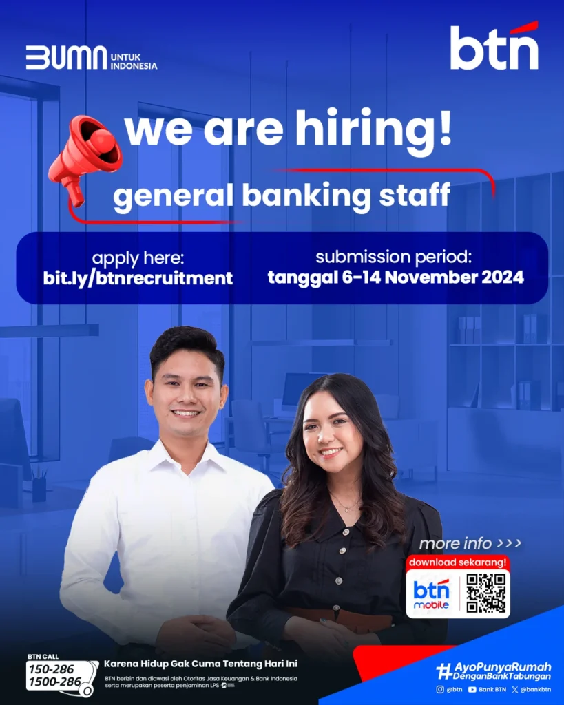 Bank BTN - Lowongan Kerja BUMN | Jadi BUMN