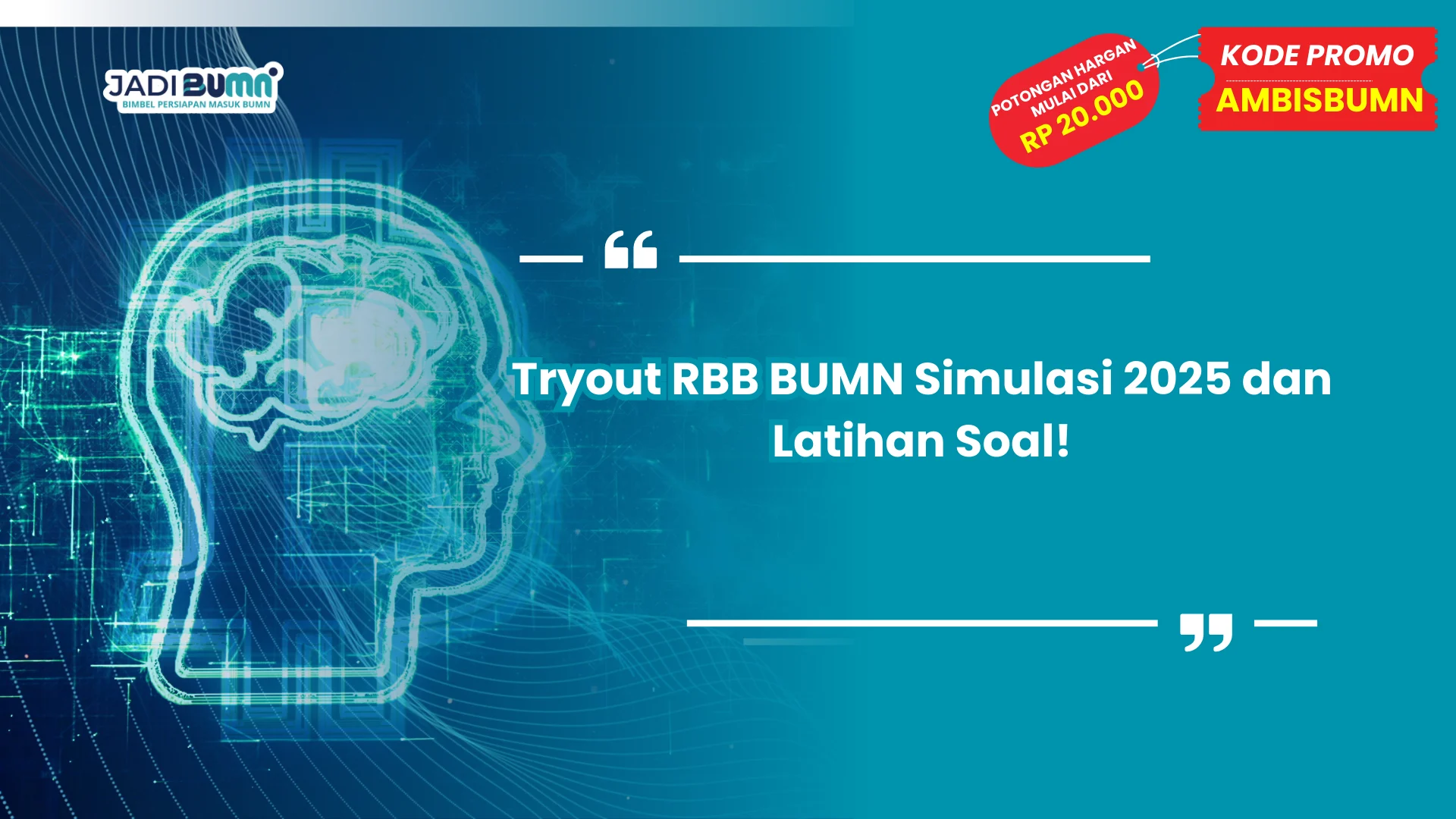 Tryout RBB BUMN Simulasi 2025 dan Latihan Soal! | Jadi BUMN