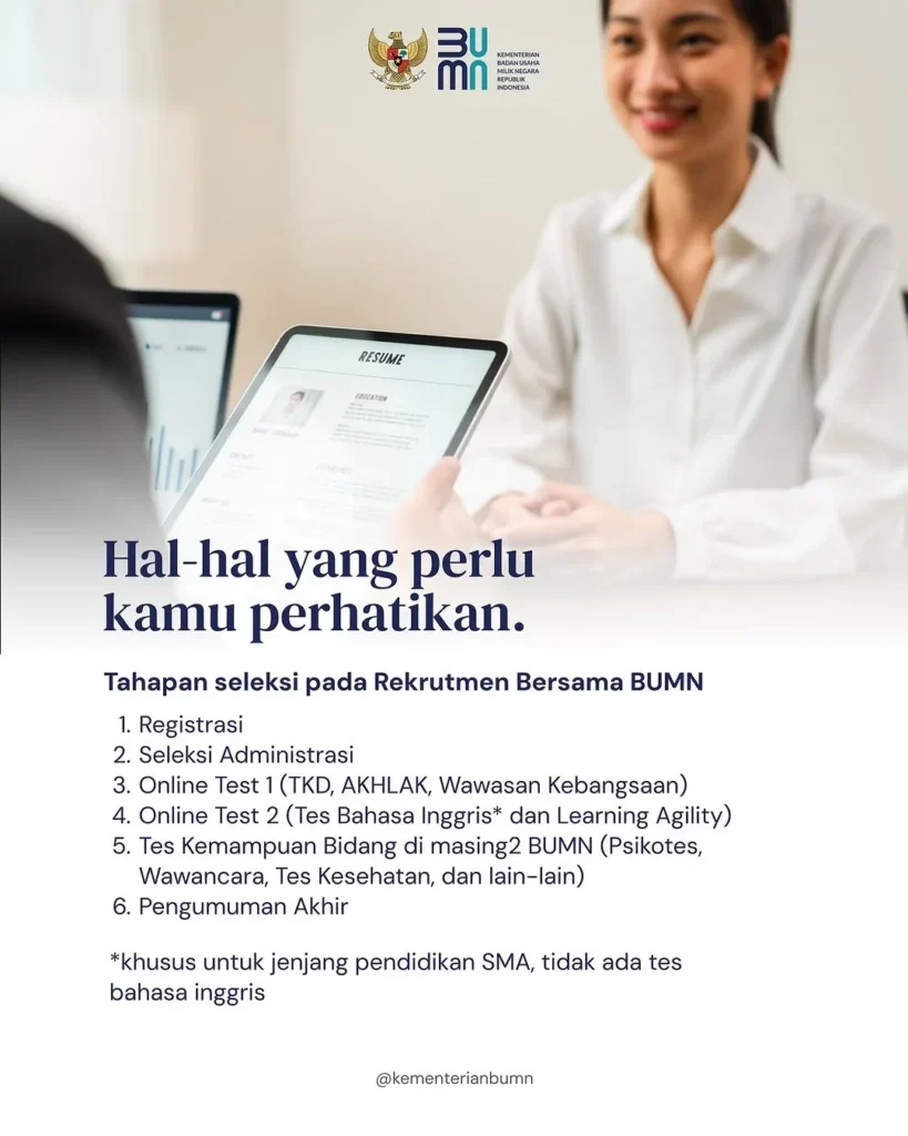Pendaftaran Pegawai BUMN 2025, Cek Disini! | Jadi BUMN