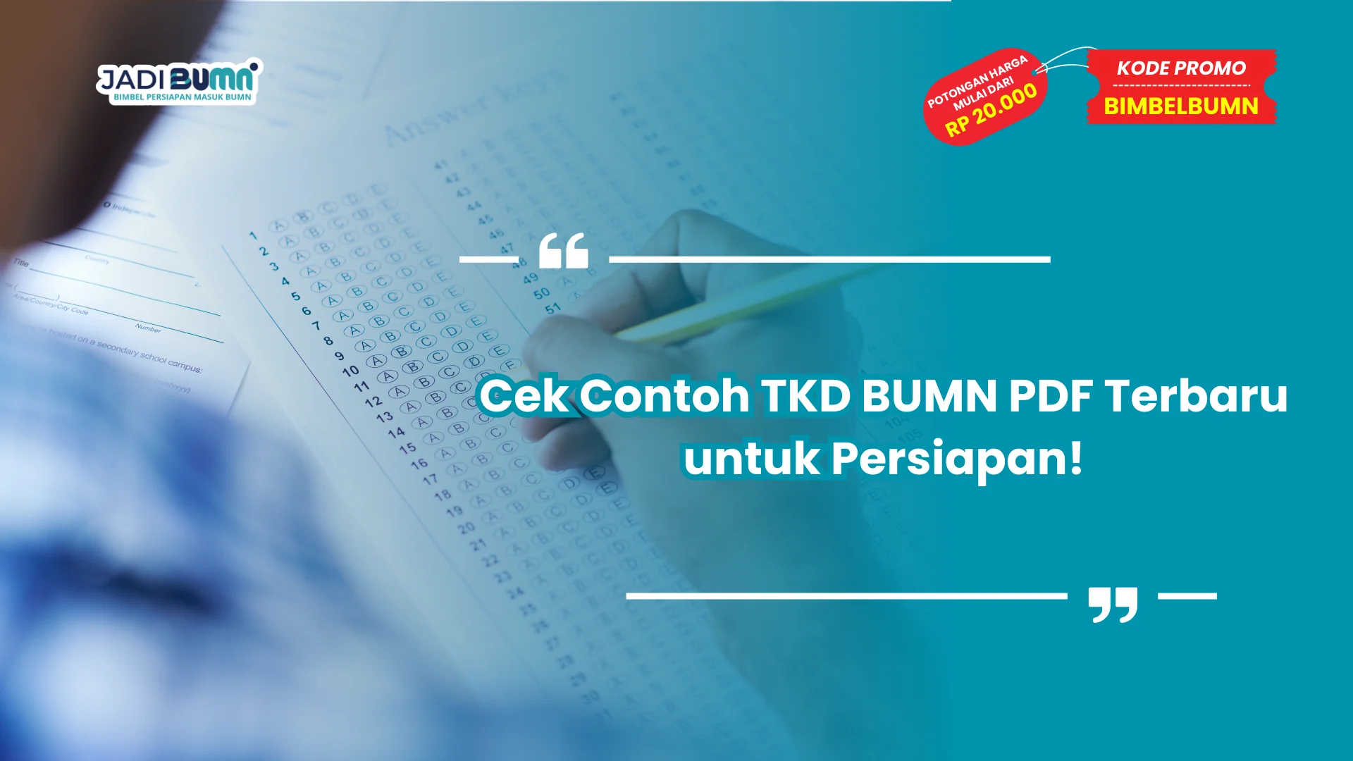 Cek Contoh TKD BUMN PDF Terbaru untuk Persiapan! | Jadi BUMN