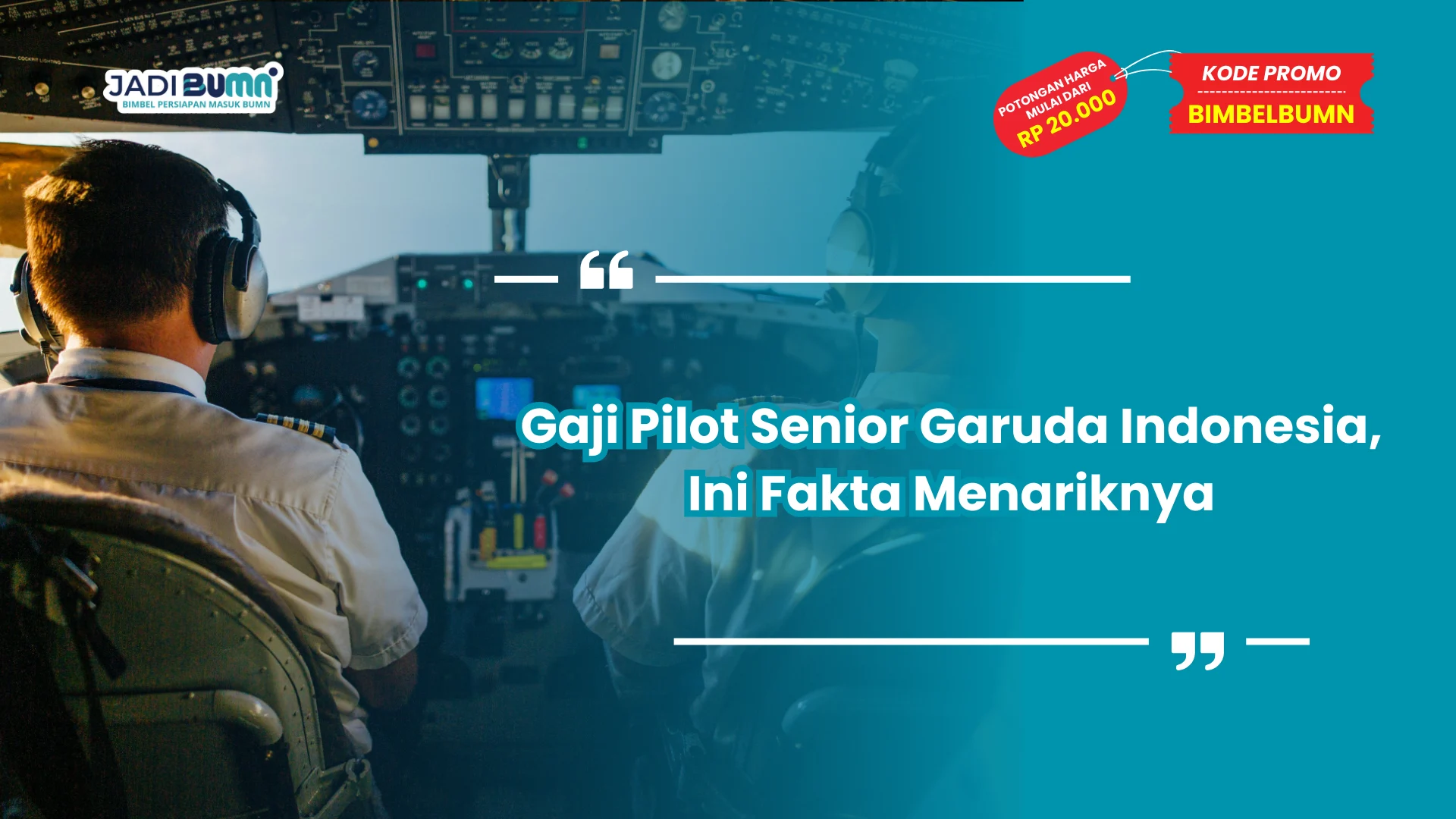 Gaji Pilot Senior Garuda Indonesia, Ini Fakta Menariknya | Jadi BUMN