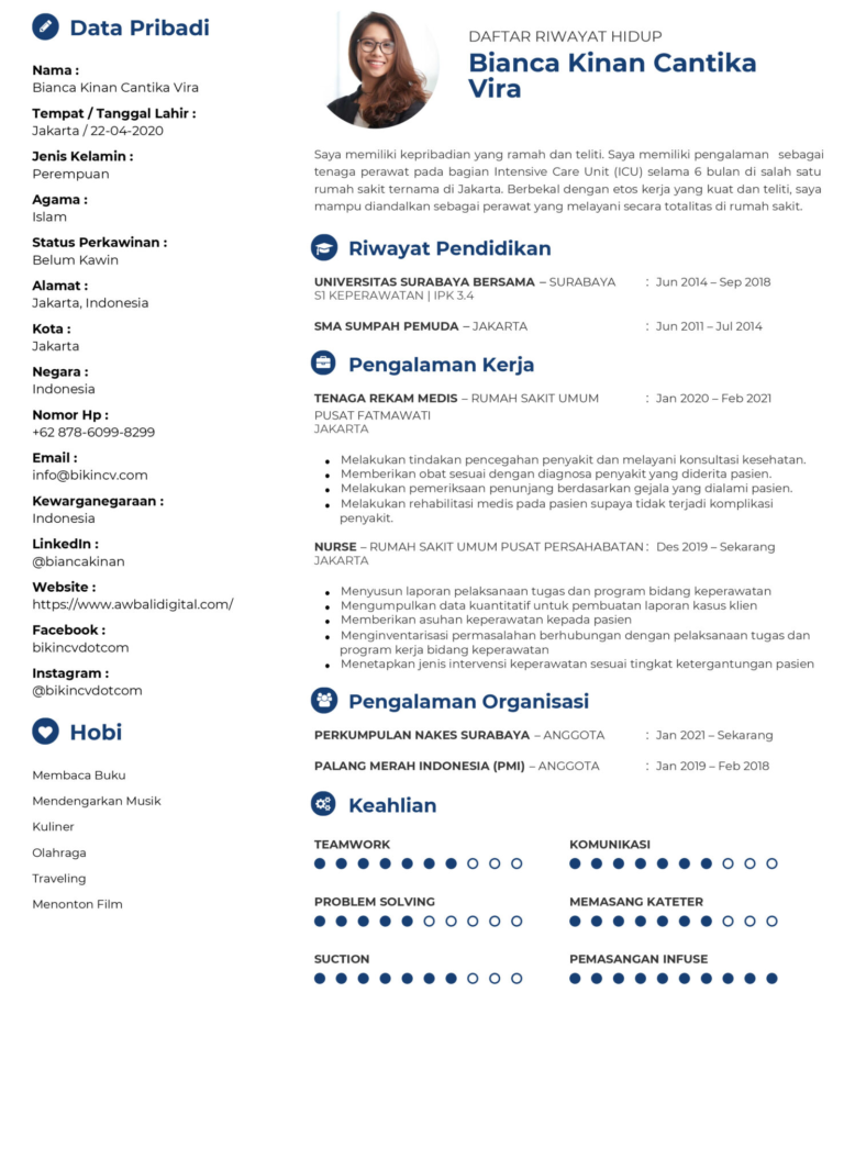 CV Nakes, Panduan Lengkap Membuat CV Tenaga Kesehatan