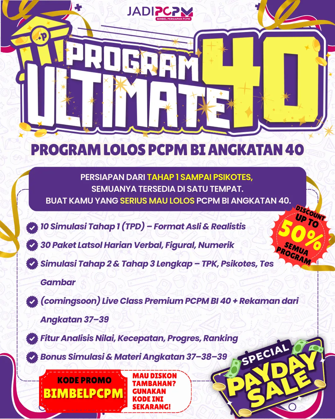 Resmi! Seleksi Penerimaan PCPM BI Angkatan 40 Kembali Hadir!