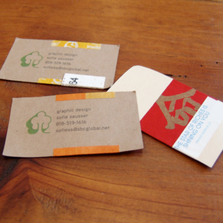 DIY Business Cards Made Cheap From Scraps of Paper, Clothespins and Old ...