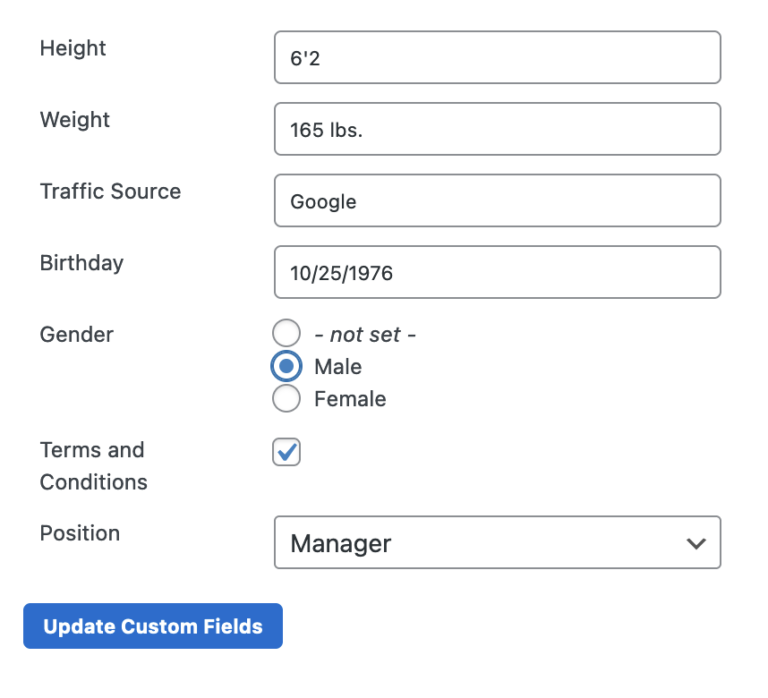 Edit a Member’s Custom Field Data | MemberMouse