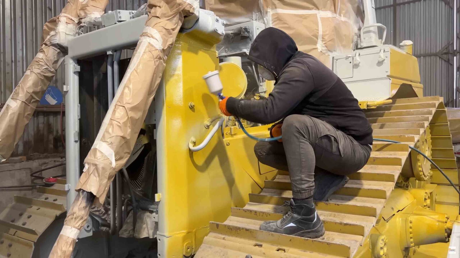 Painting Process of D6R Bulldozer