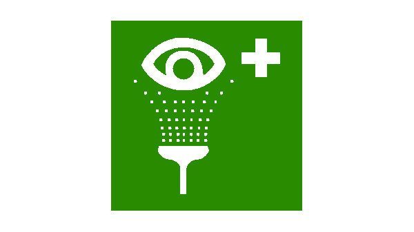 Augendusche - Evakuierung - Strato - Sicherheits icons - WPinternational