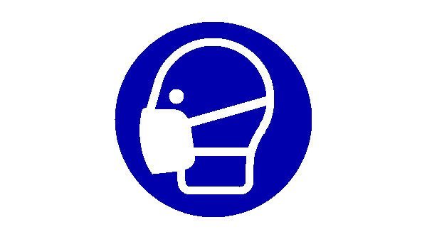Stofmasker Verplicht 2 - Gebod - Aluminium - Veiligheidspictogrammen ...