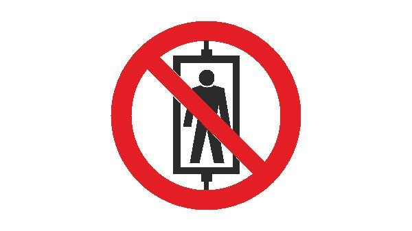 Forbidden To Use The Lift - Senales De Indicacion - Traffic Signs ...