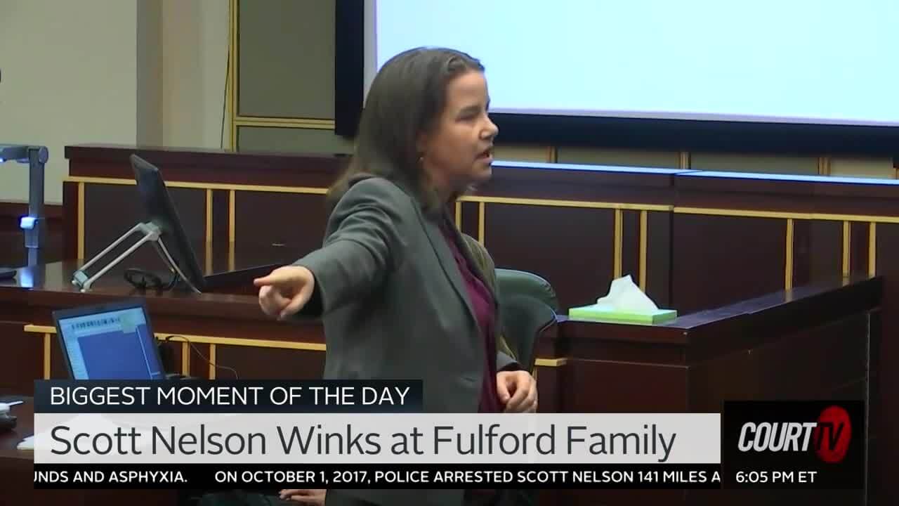 Accused Murderer Scott Nelson Winks at Victim's Family | Court TV Video