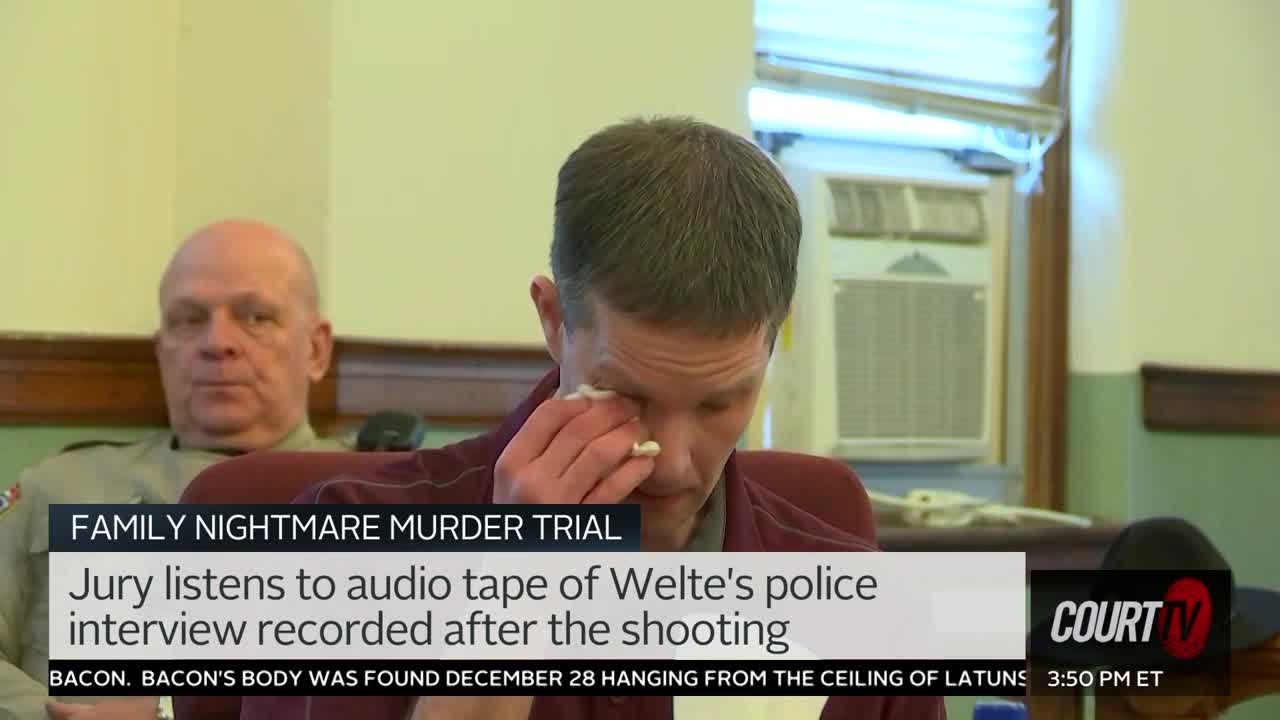Welte Fights Back Tears as Jury Hears Audio Tape of Police Interview ...