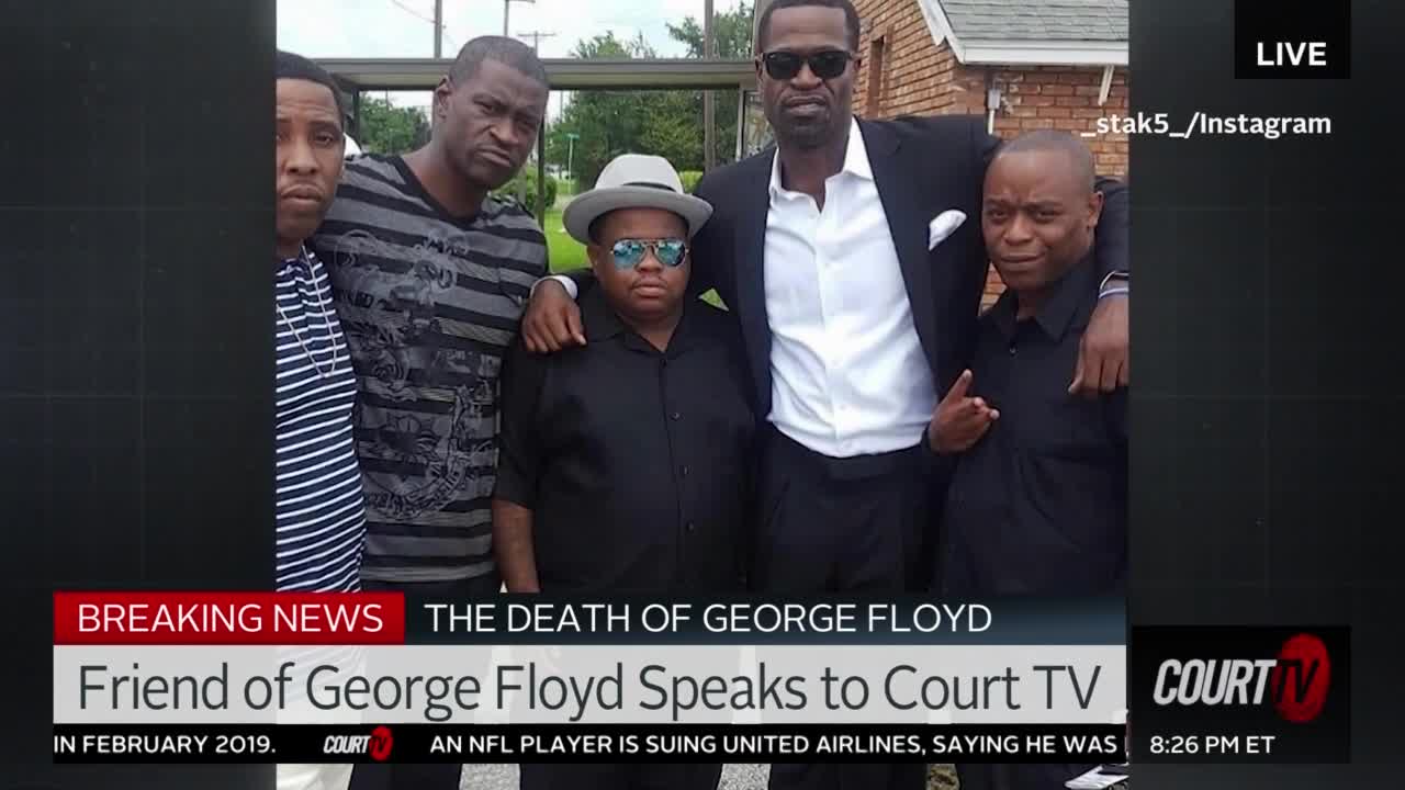 5/27/20 Stephen Jackson, Friend of George Floyd, Speaks to Court TV ...