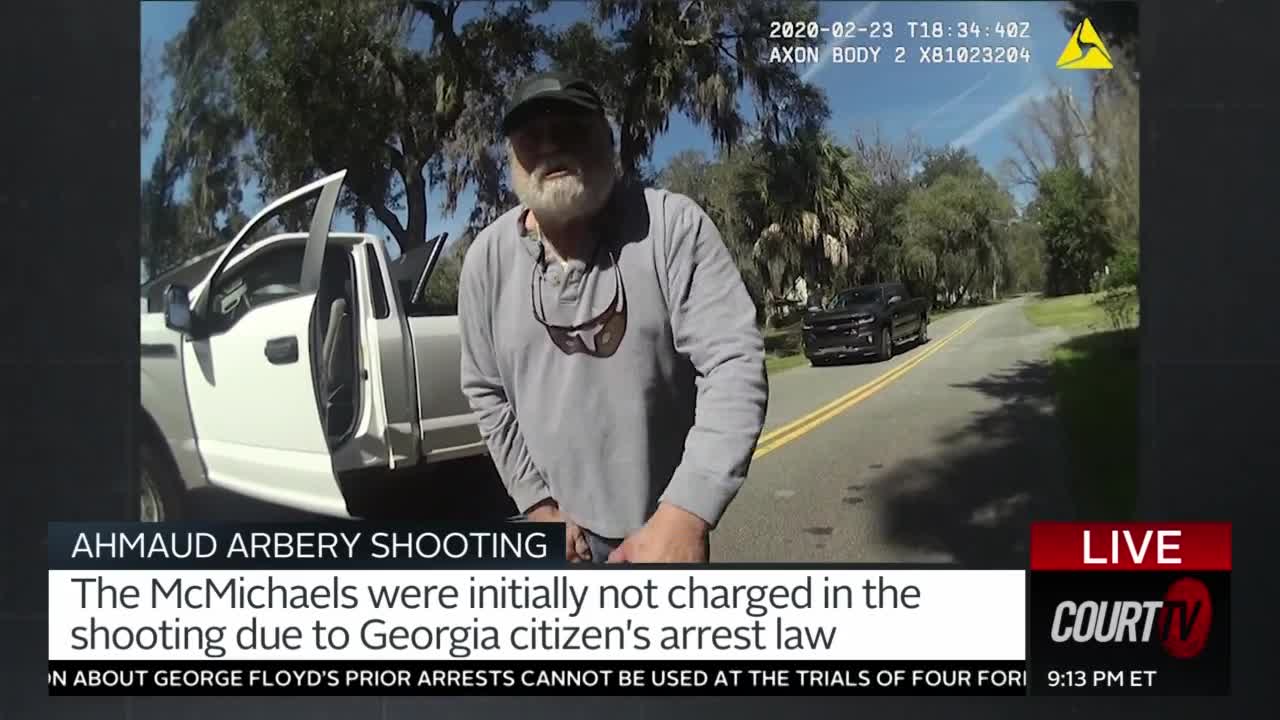 Bodycam Shows Moments After Arbery Shooting | Court TV Video