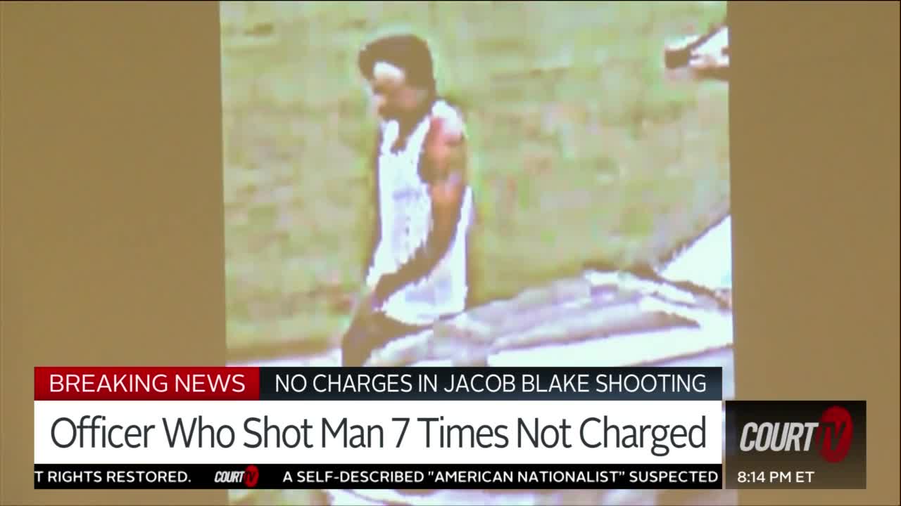 Officer Who Shot Jacob Blake 7 Times Not Charged | Court TV Video