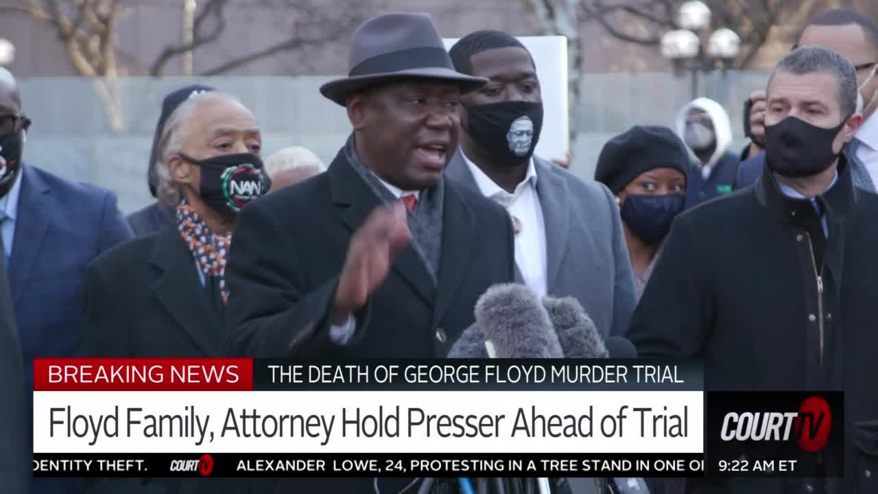 3/29/21 Floyd Family, Attorney Hold Presser Ahead of Opening Statements ...