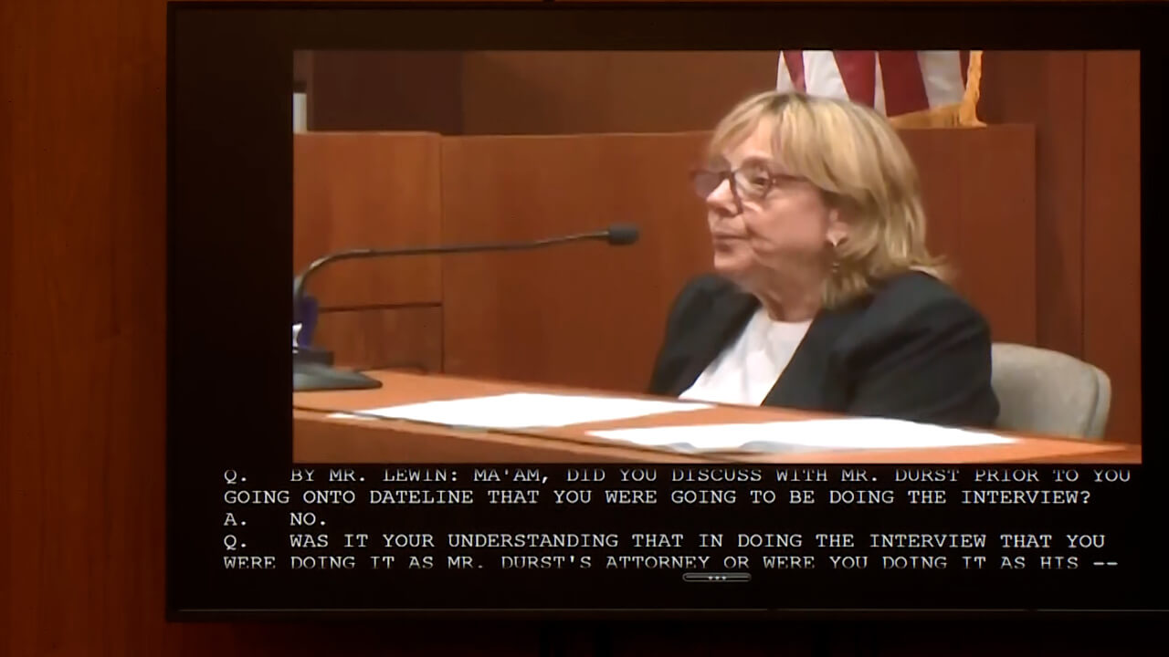 63-CA v. Durst: Emily Altman (part 4) | Court TV Video