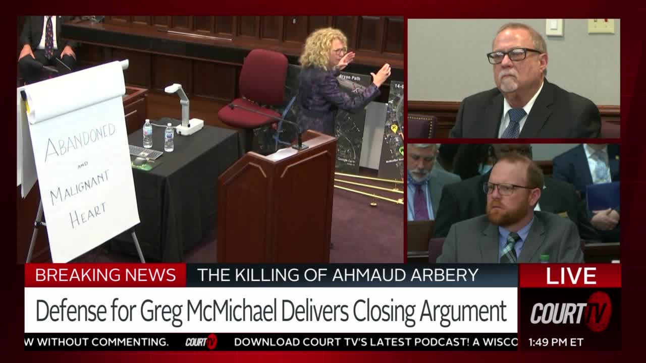 Greg McMichael's Attorney Delivers Closing Argument | Court TV Video