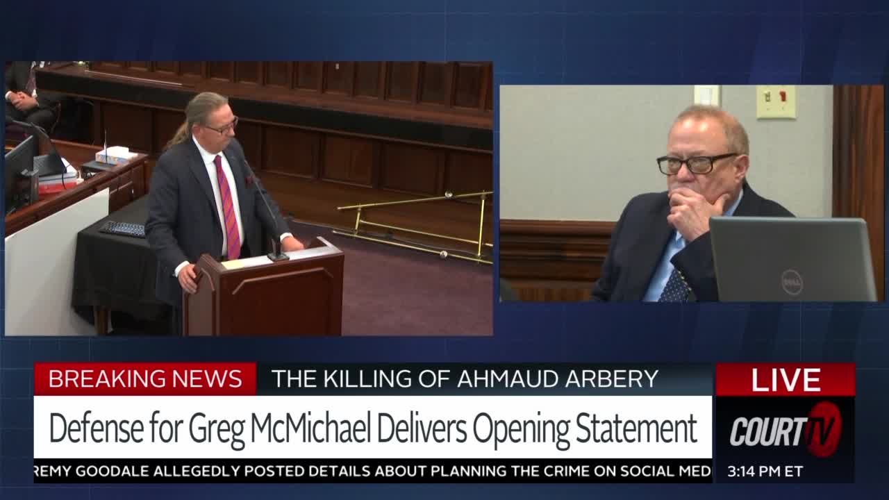 Ahmaud Arbery Killing: Greg McMichael Defense Opening Statement | Court ...