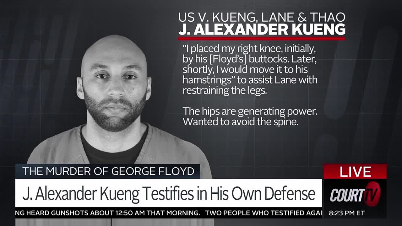 2/16/22 Kueng Testifies in his Defense Over Floyd's Murder | Court TV Video