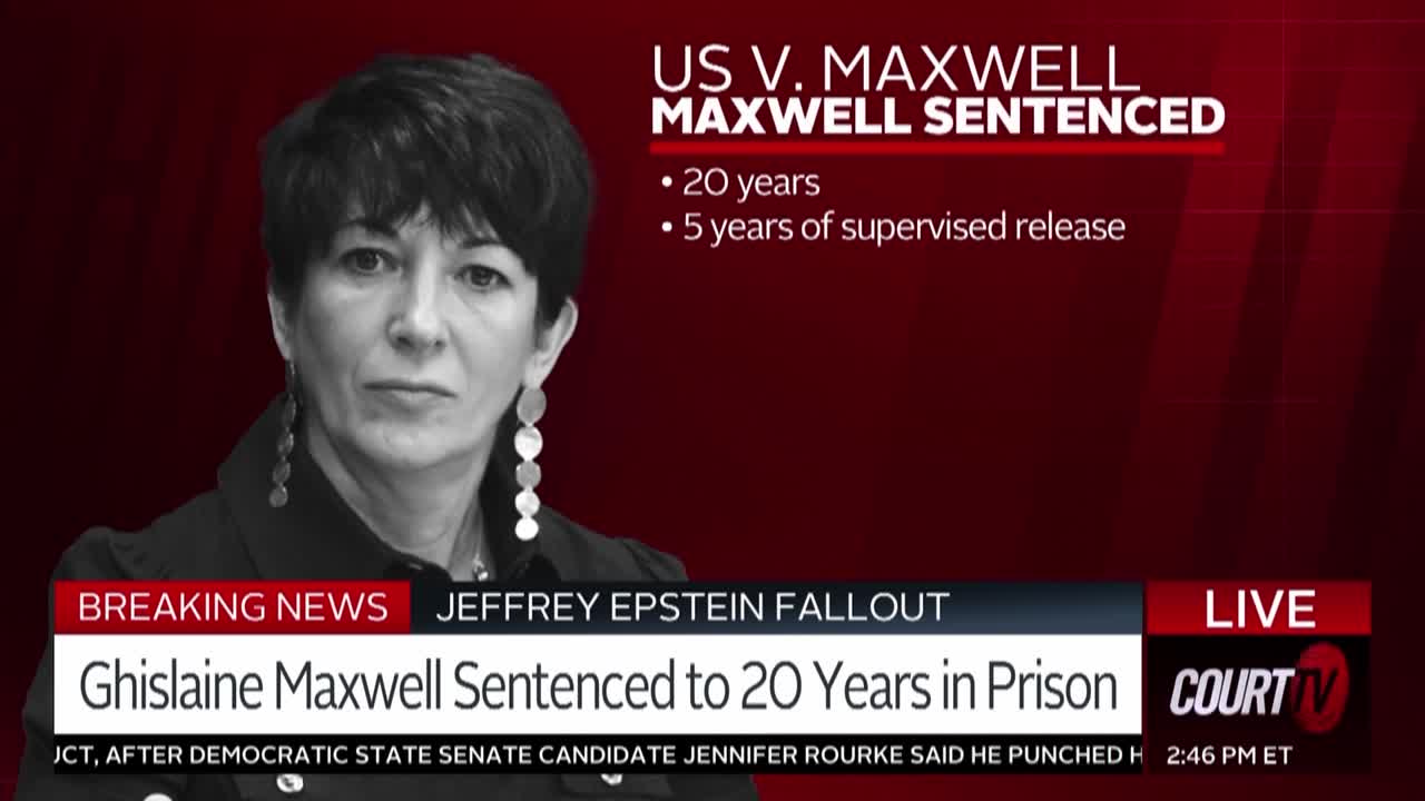 Ghislaine Maxwell Sentenced to 20 Years in Prison | Court TV Video