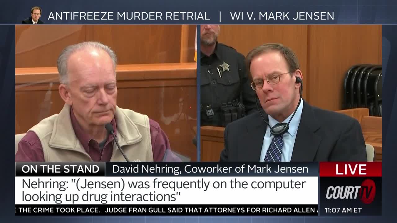 Coworker Describes Mark Jensen's Computer Searches | Court TV Video