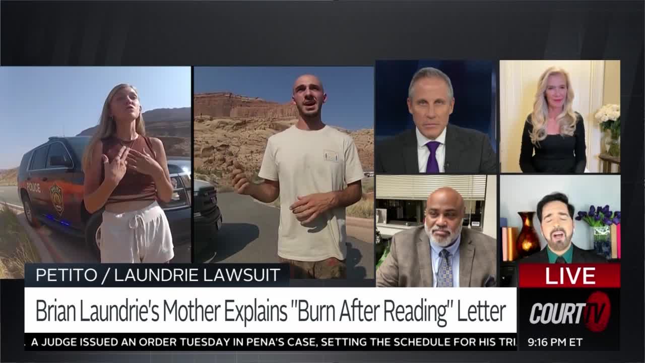 Brian Laundrie's Mom Explains 'Burn After Reading' Letter | Court TV Video
