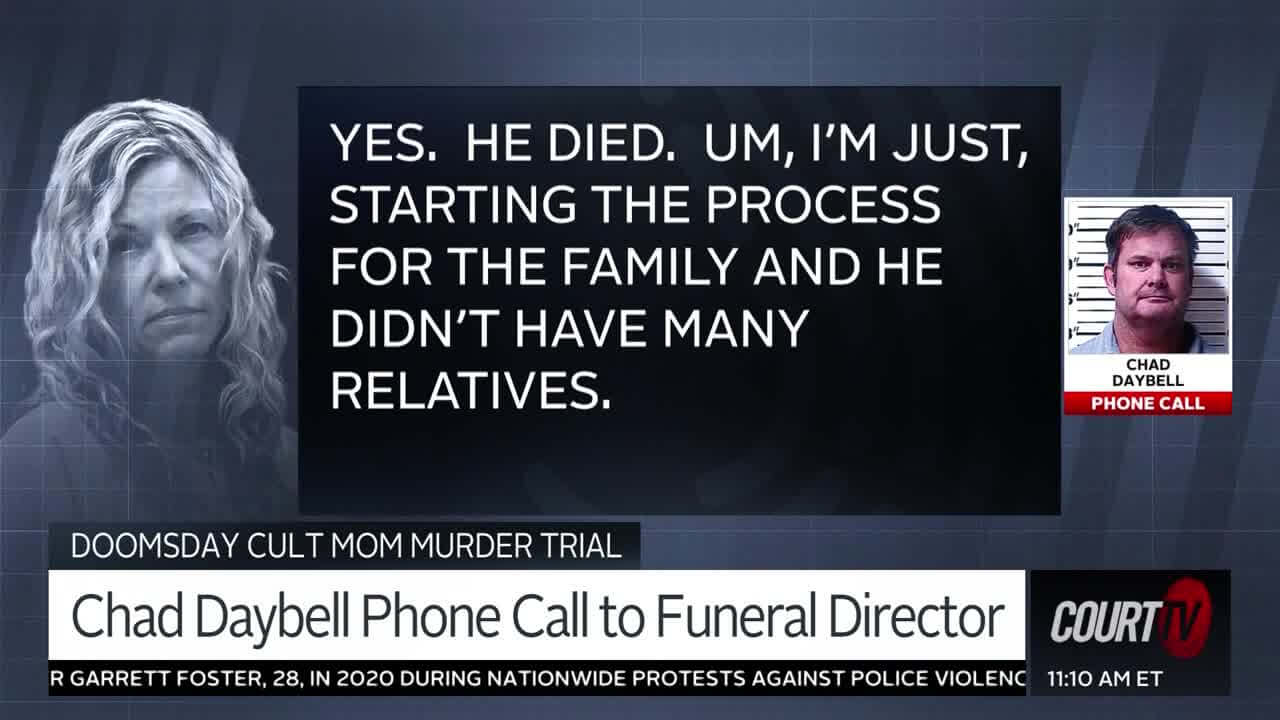 Chad Daybell Called Funeral Home Using Fake Name | Court TV Video