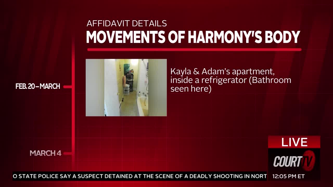 Affidavit Unsealed in Harmony Montgomery Case | Court TV Video Affidavit Unsealed in Harmony Montgomery Case | Court TV Video