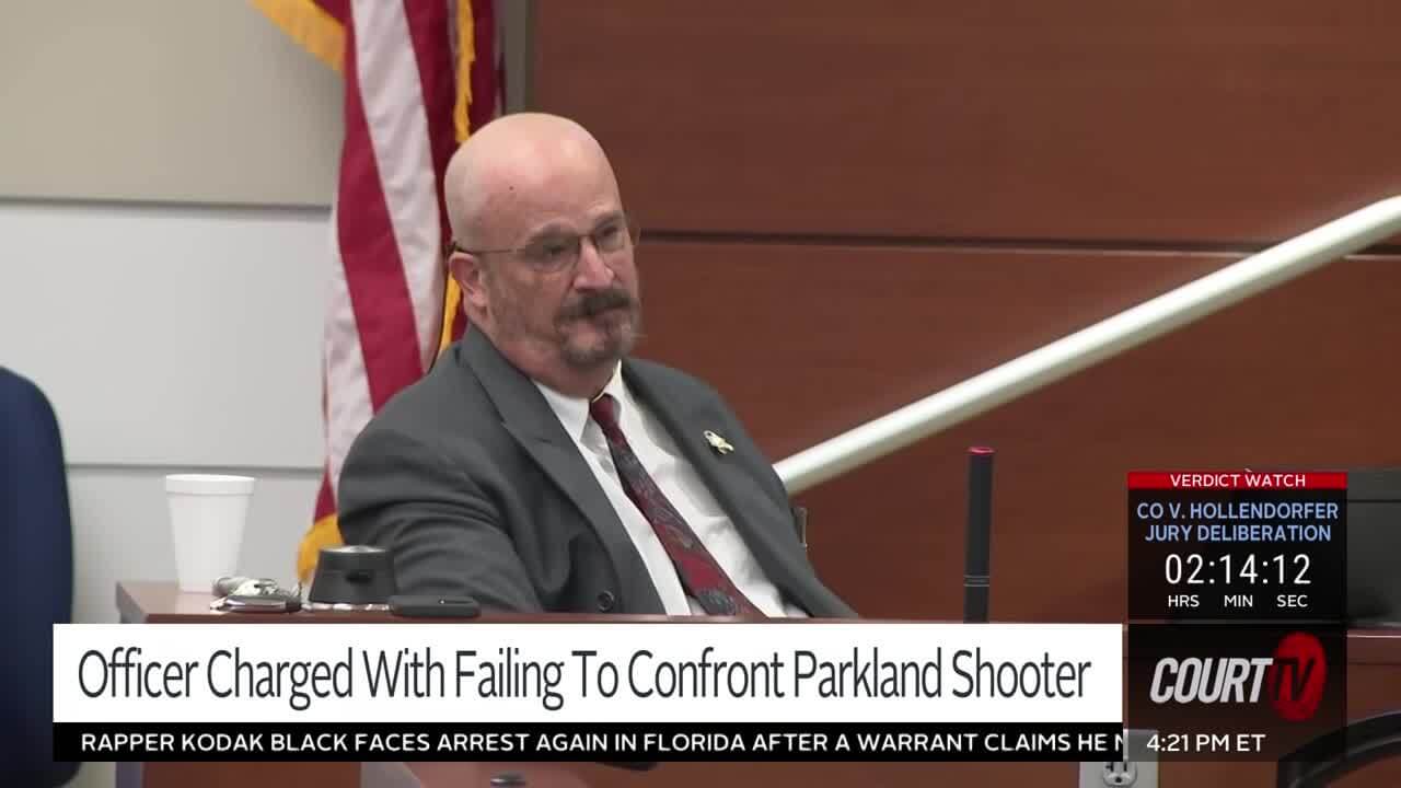 Detective Cries While Testifying in Parkland School Cop Trial | Court ...