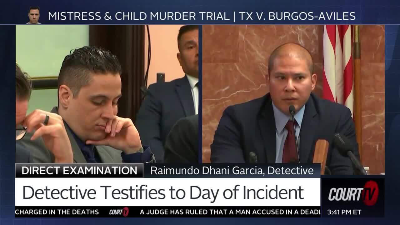 Detective Describes Burgos-Aviles' Behavior at Crime Scene | Court TV Video